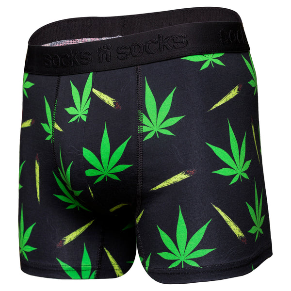 Men's Weed Boxer Brief - Socks n Socks